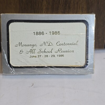 Monango ND Centennial 1886-1986 North Dakota Souvenir Playing Card Deck ...