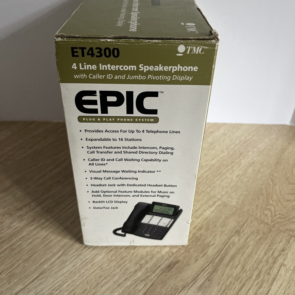 TMC Epic 4 Line Intercom Speakerphone Full-Featured Intercom Multi ...