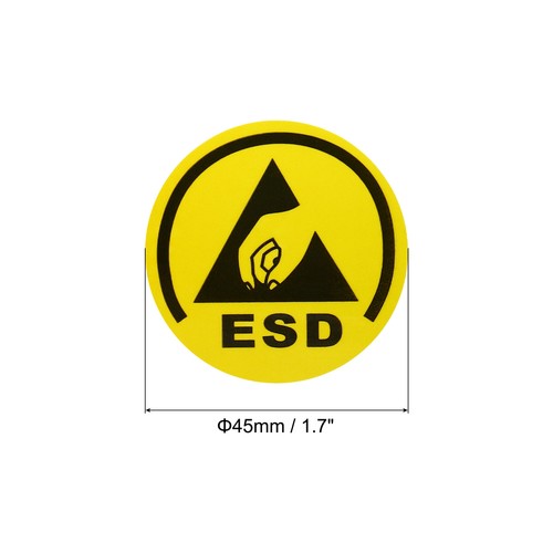 200pcs ESD Static Sticker Label 1.8Inch for Electrostatic Sensitive ...