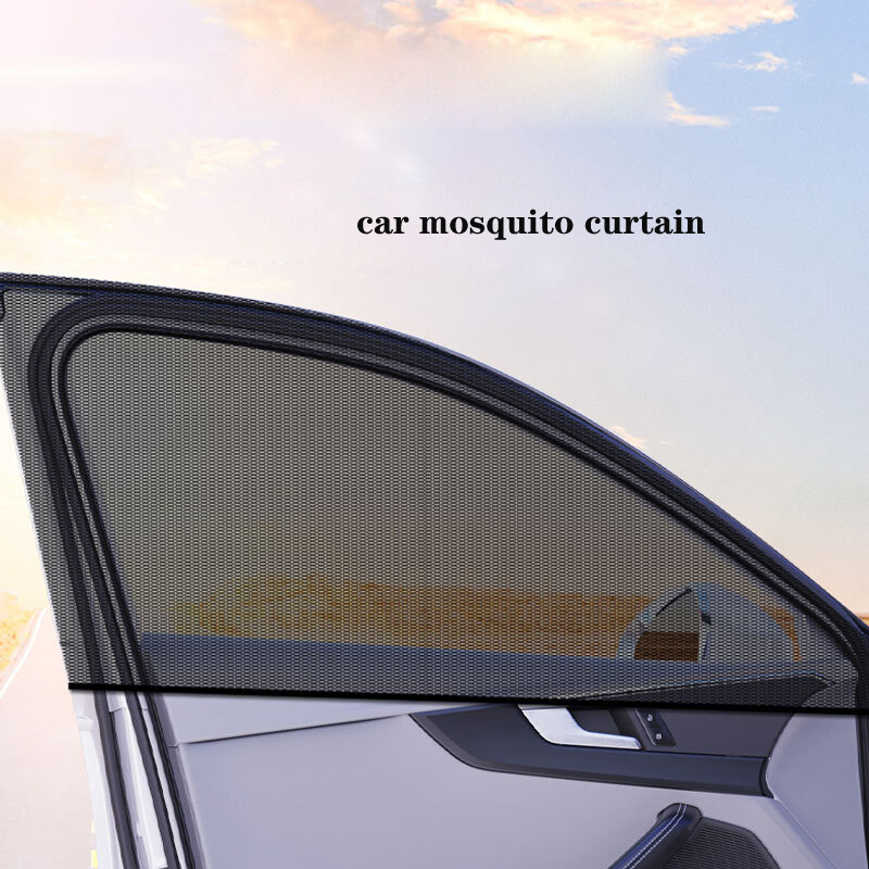 4PC Car SUV Side Window Sun Shades Mesh Cover Privacy Curtains Net UV ...