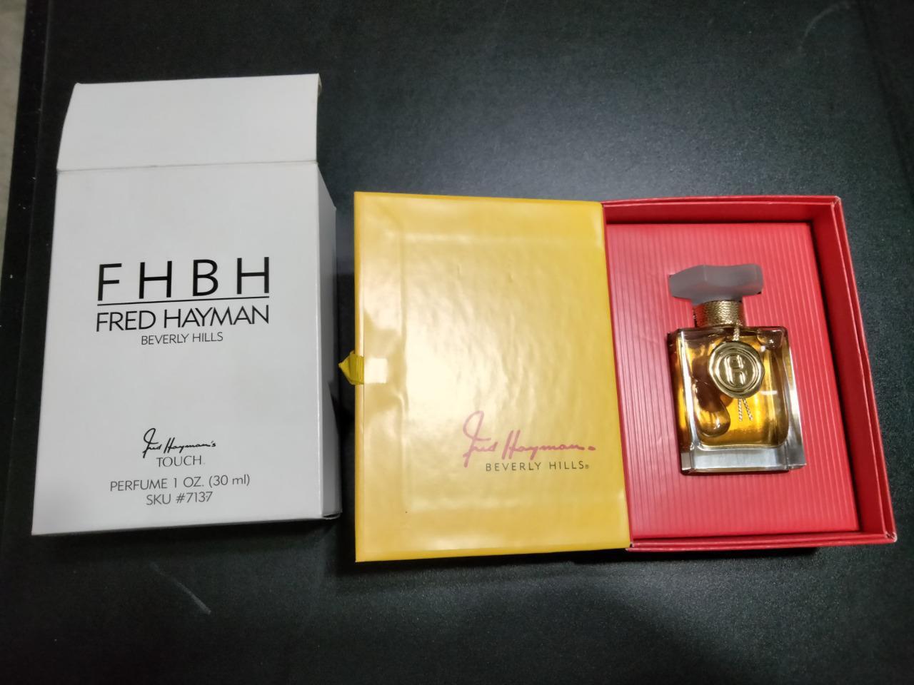 FRED HAYMAN FHBG TOUCH Perfume 1oz 30ml SKU#7137 Orig inner and outer ...