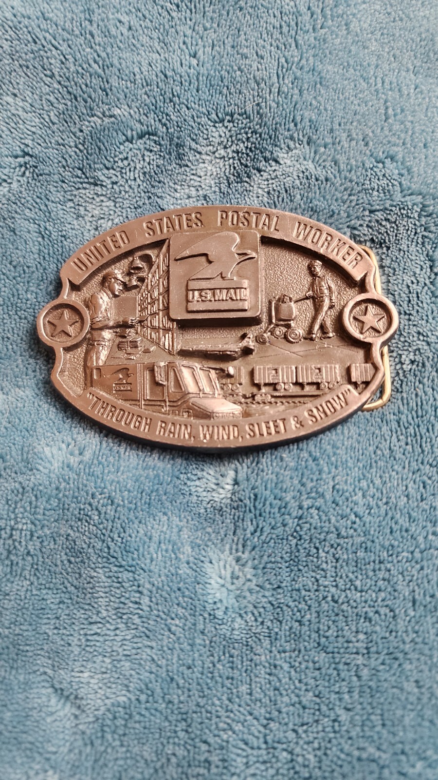 Vintage 1988 USPS United States Postal Worker Belt Buckle CJ Inc Made ...