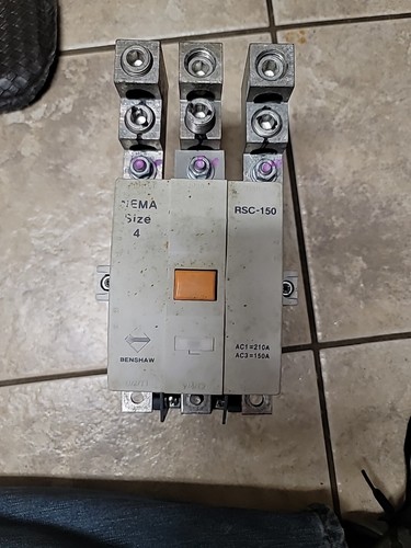 Benshaw RSC-150 Magnetic Contactor NEMA 4 100HP 575V 150A 3PH 110-240V ...