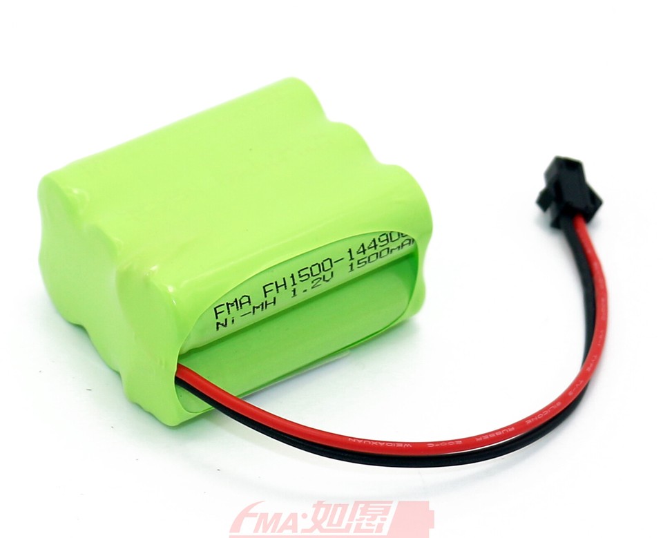 7.2V 1500mAh Ni-MH Rechargeable Battery for Model Car Robot Luminous ...