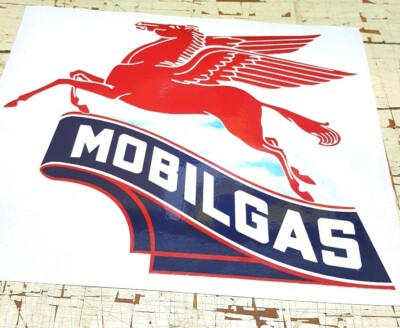 mobilgas gasoline sticker decal gas pump hot rod rat rod vintage look ...