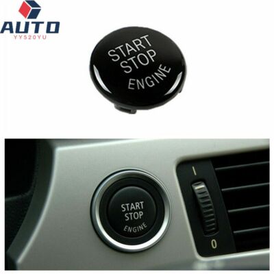 Black Engine Start Stop Switch Button Cover For BMW 3' E60 E70 E90 X5 ...