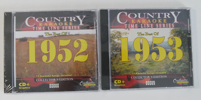 x2 ChartBuster Country Karaoke Time Line Series the BEST of 1952 and ...