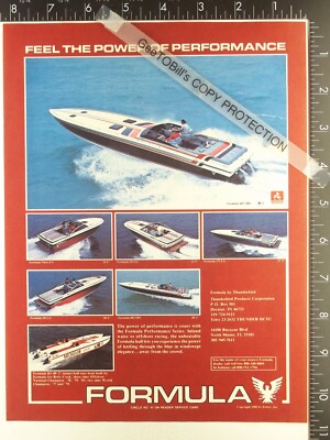 1984 AD for Formula 402 SR1 272 302 233 Three LS speed boat powerboat ...