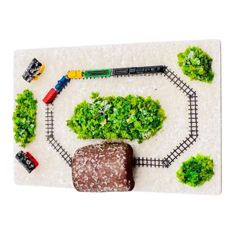Dollhouse Miniature Artisan Toy Train Set Track Layout Table VINTAGE | eBay