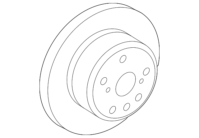 Genuine Toyota Disc Brake Rotor Rear 42431-48060 | eBay