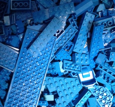 Lot Of 400 Random BLUE Lego Pieces & Parts / Build With Bulk Bricks ...