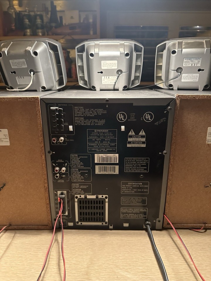 Pioneer Stereo File Receiver System 25 CD AM FM Dual Cassette Audio XR ...