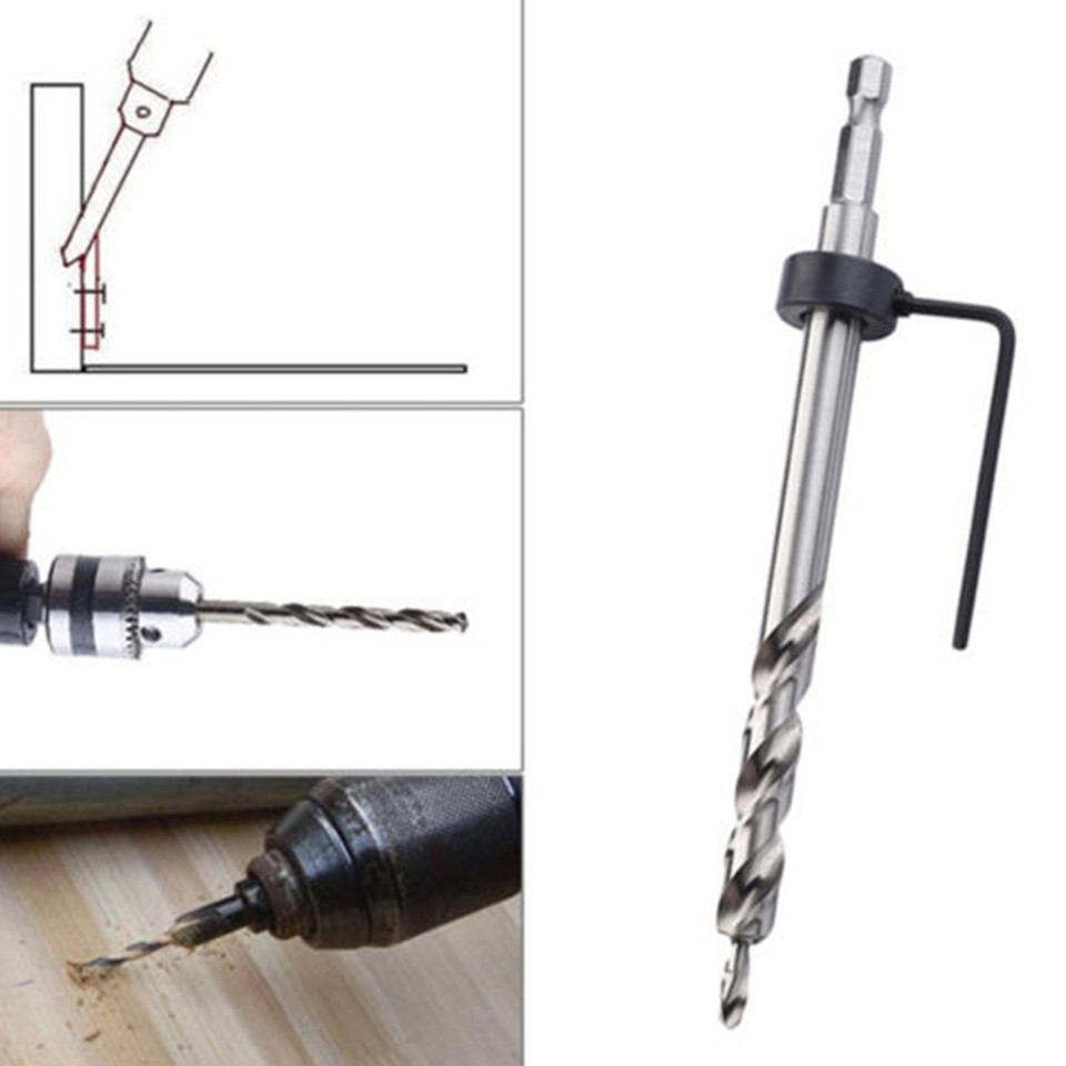 9mm-Round Or Hex Shank Pocket Hole Step Drill Bit Pocket Hole Drill ...
