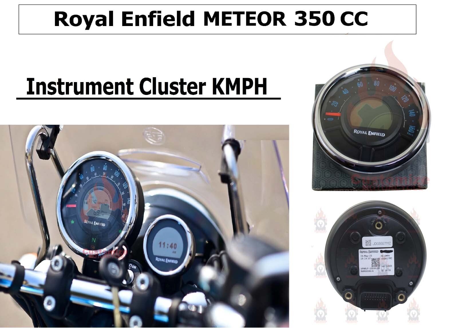 Royal Enfield "Meteor 350 Instrument Cluster KMPH" | eBay