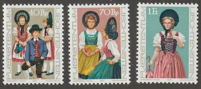 Liechtenstein 1977 #628-30 Traditional Costumes - MNH | eBay