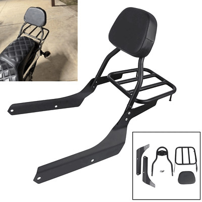Backrest Sissy Bar Luggage Rack For Honda Shadow Spirit Phantom VT750C2 ...