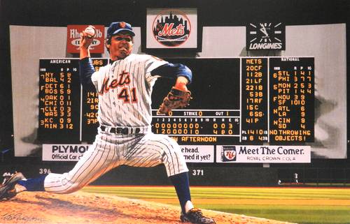 2009 Tom Seaver Lithograph Signed Bill Purdom 1870/1500 w/Matte | eBay