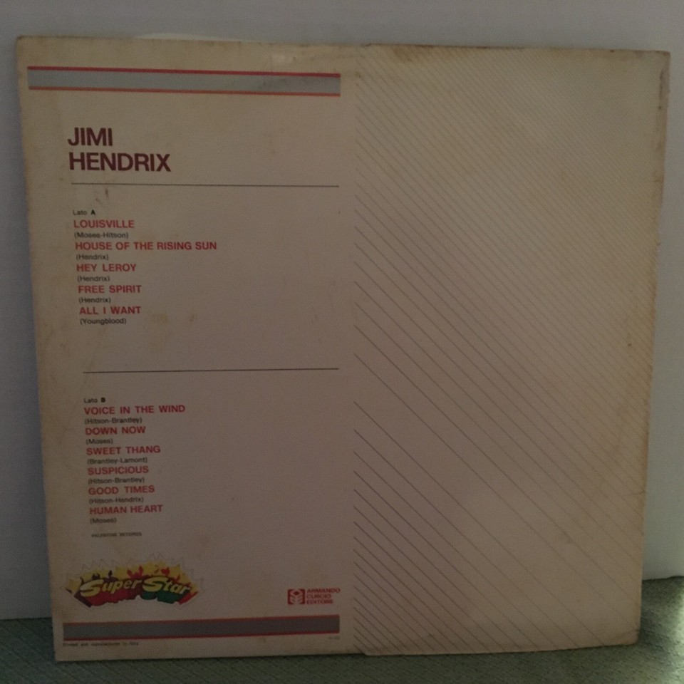 JIMI HENDRIX LP JIMI HENDRIX | eBay