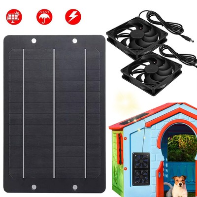 10V Solar Panel Ventilator Solar Abluftventilator für Hühnerstall ...