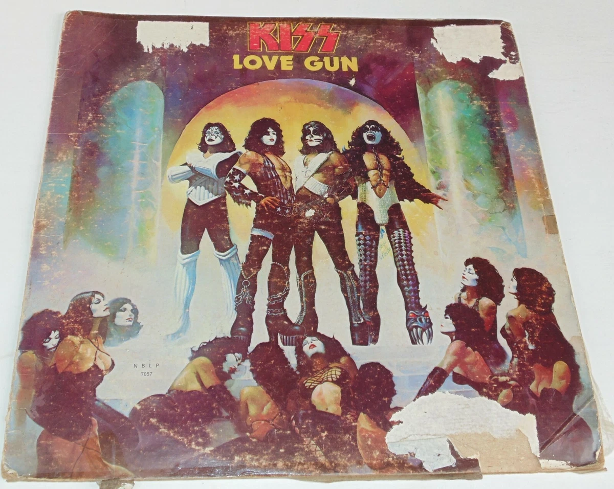 Kiss Love Gun Platinum LP Record Sleeve Display M4 Gold, 45% OFF