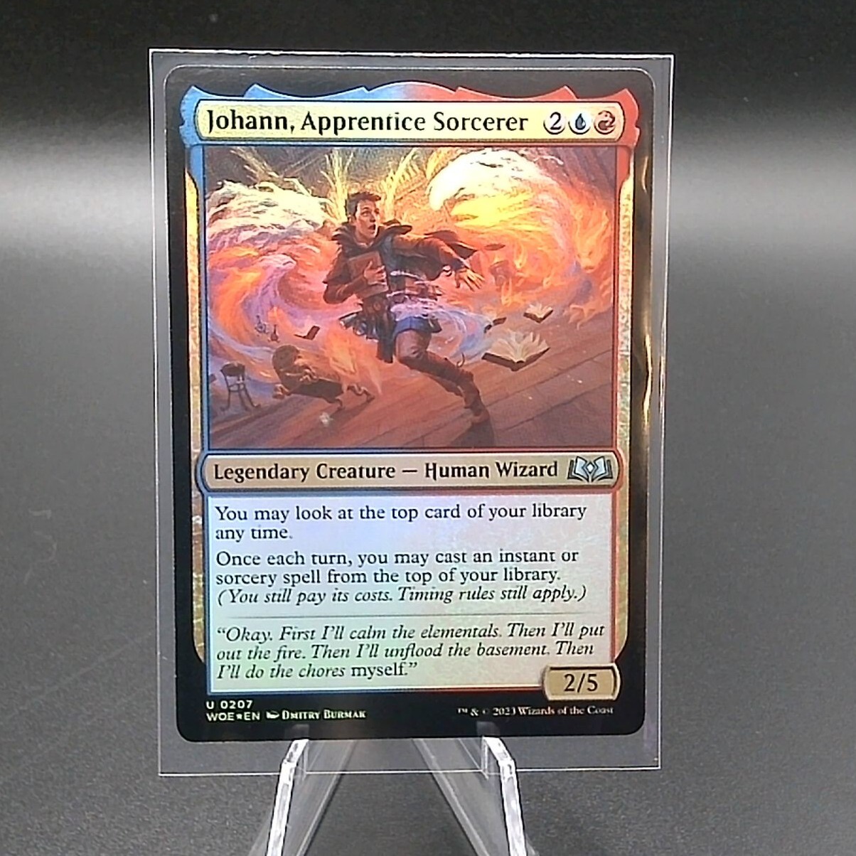 MTG Johann, Apprentice Sorcerer Wilds of Eldraine 0207 Uncommon Foil ...