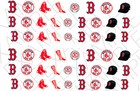 Boston Red Sox Nail Art Stickers Transfers Decals Set of 52 - A1334 | eBay