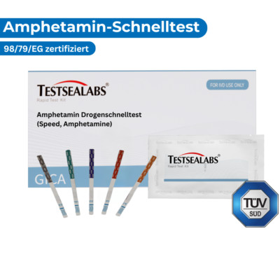 Amphetamin Drogenschnelltest - 1 bis 100 Stück - (Speed, Amphetamine ...