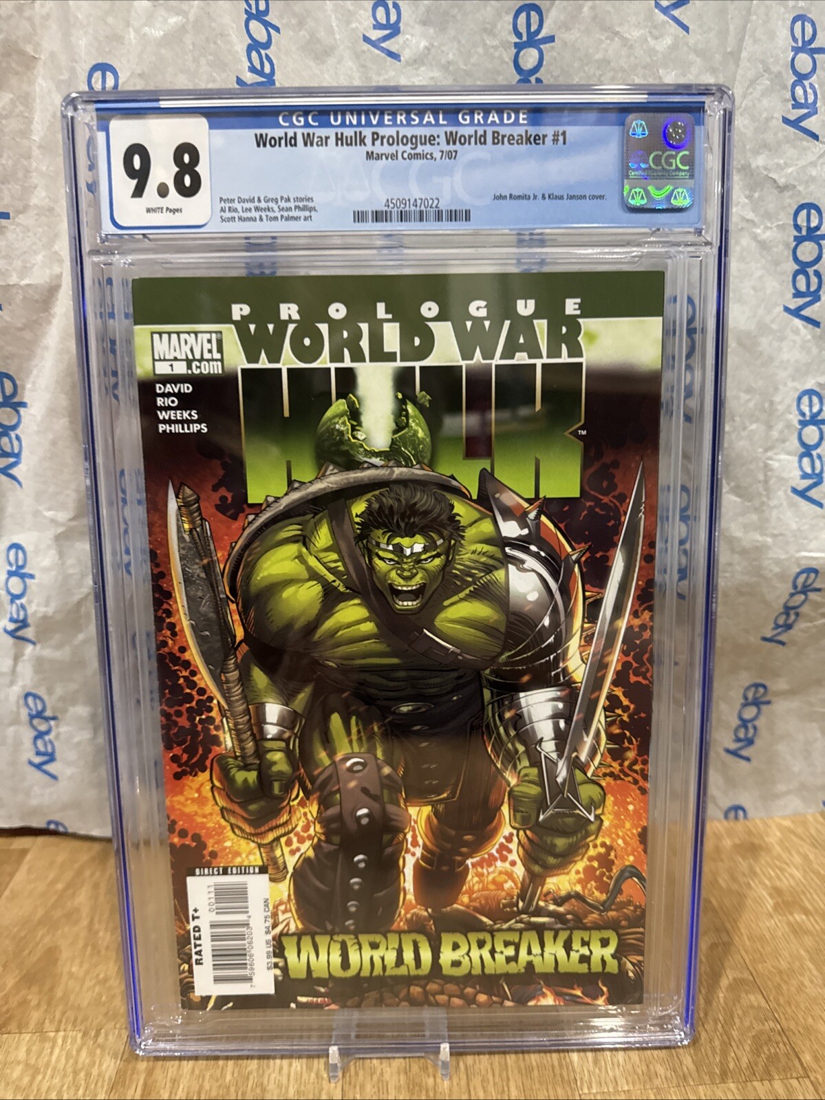 WORLD WAR HULK PROLOGUE WORLD BREAKER #1 CGC 9.8 Marvel 2007 Comics | eBay
