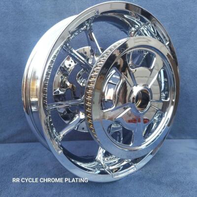 Harley Chrome 18" Enforcer Rear Wheel Pulley Rotor 20-23 Road Glide ...