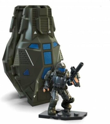 HALO Mega Construx Alpha Nine ODST Rookie Drop Pod - Rookie - NEW ...