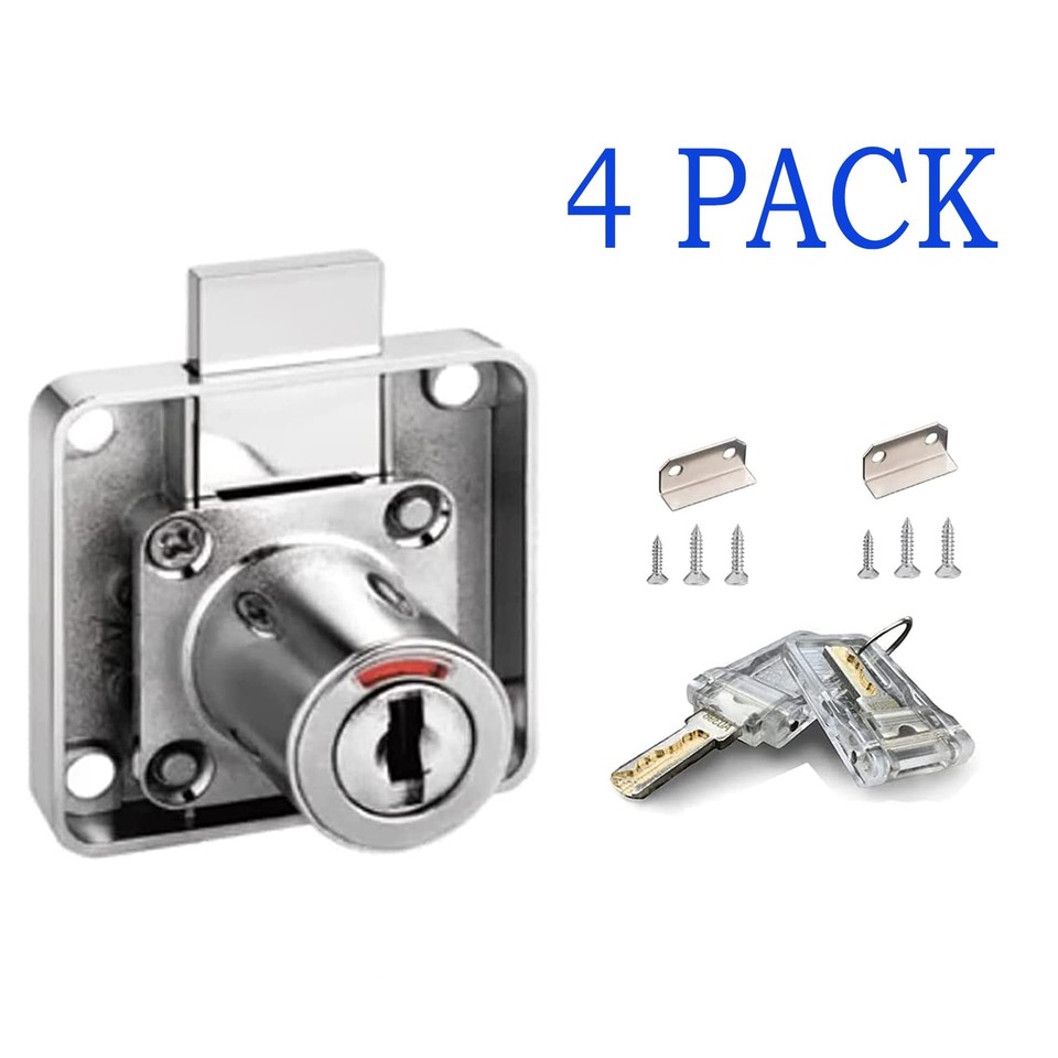 S138 Zinc Alloy Cabinet Desk Drawer Lock Wooden File Door Lock Packs ...