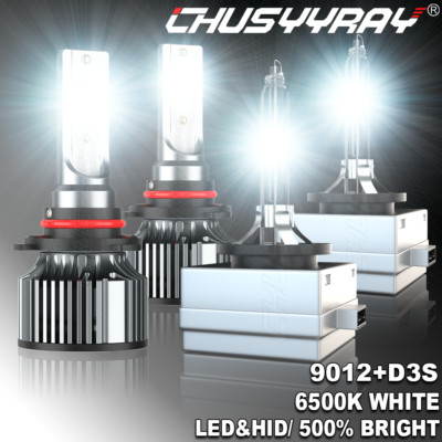 For Ford Taurus 2013-2019 9012 LED / D3S HID Headlights High/Low Beam ...