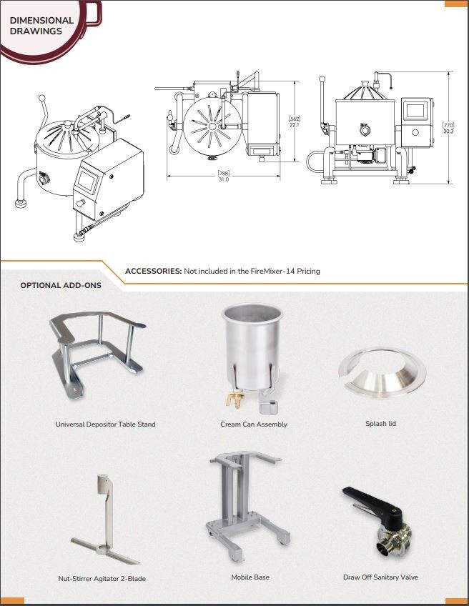 Savage Bros 2410 FireMixer-14 Automatic Electric Tabletop Cooker Mixer ...