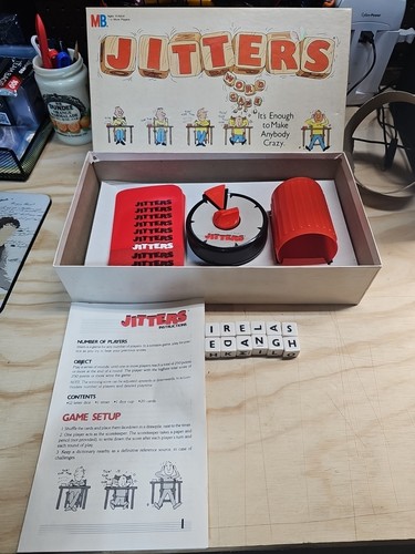 Vintage 1986 Milton Bradley Jitters Word Game Complete | eBay