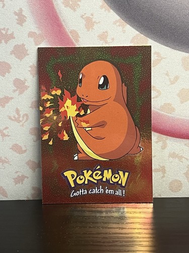Pokémon The First Movie Charmander E4 of 12 Textured Holo Topps 1999 LP ...