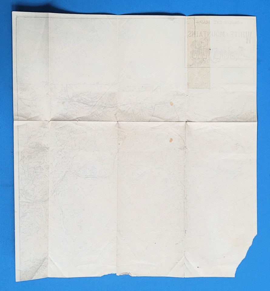 1896 Bird's-Eye Map of the White Mountains reached by Boston & Maine R ...