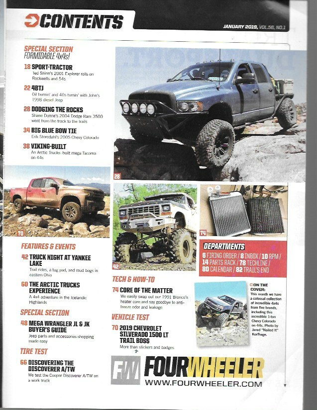 Four Wheeler Magazine January 2019 The World's Leading 4x4 Authority | eBay