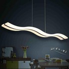 38W Modern Acrylic LED Wave Chandelier S shape Pendant Light Ceiling ...