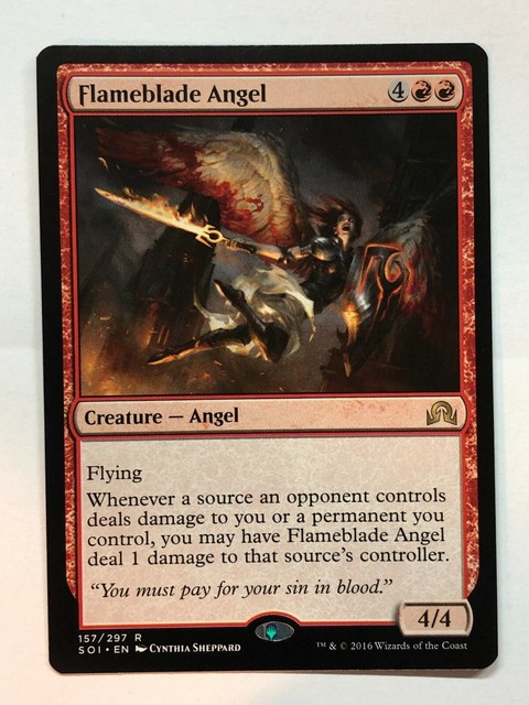 MTG Flameblade Angel Shadows Over Innistrad 157/297 Regular Rare for ...