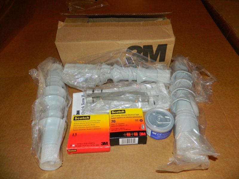 3M 5633K or 5636K QTII SILICONE TERMINATION KIT COLD SHRINK (3 ...