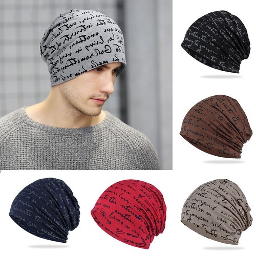 Winter Warm Goth Bonnet Knit Cap Men's Hat Nightcap Hip Hop Beanies ...