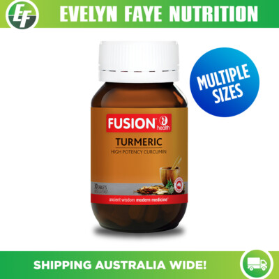 FUSION HEALTH Turmeric - 60 / 90 Tablets | High Potency Curcumin | eBay ...