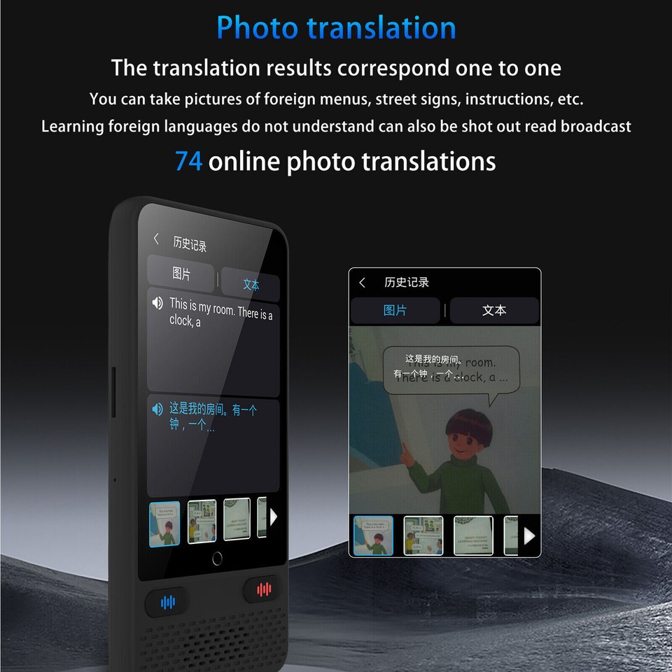 S85 Portable Smart real time Translator 138 Languages Voice Translation ...
