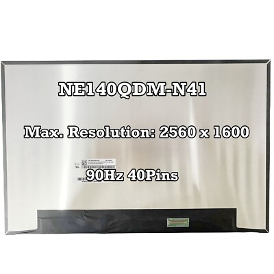 NE140QDM-N41 14.0'' LCD Screen Replacement Panel Display 2560x1600 90Hz ...