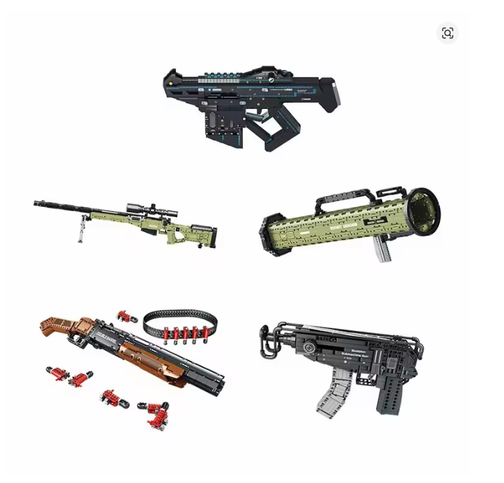 Weapon Model Series Building Blocks Toy Creative Shotgun Construction ...