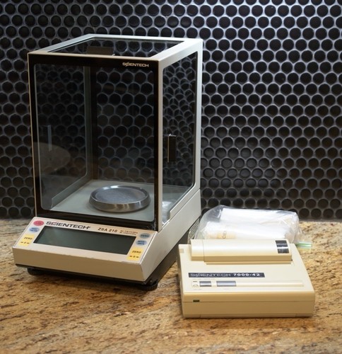 Scientech ZSA 210 Analytical Balance Scale W/ 7000 -42 Thermal Printer + Paper | eBay