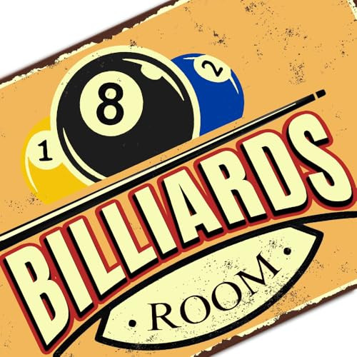 Billiards Room Decor Funny Billiards Tin Sign Pool Table Accessories ...