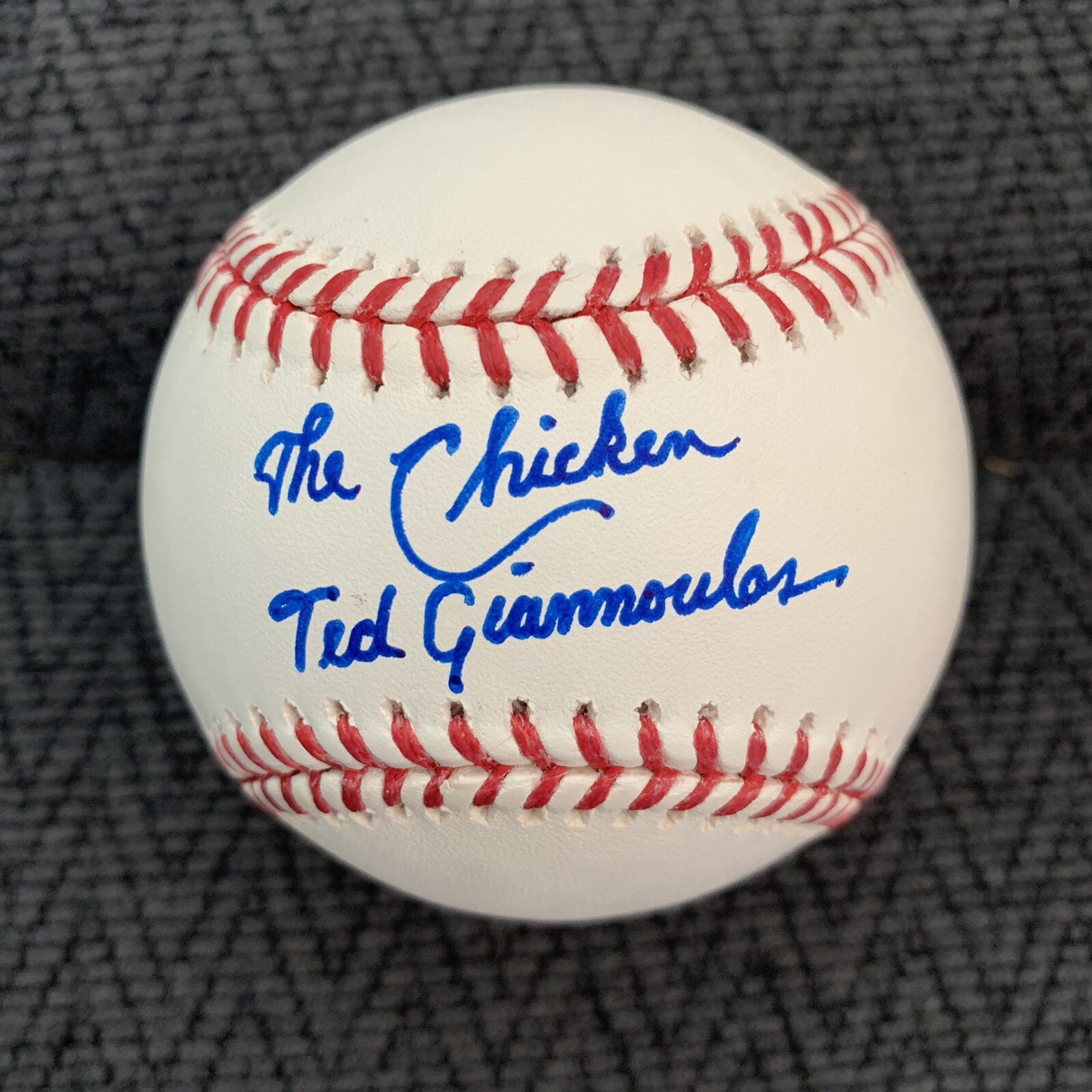 Ted Giannoulas The Famous Chicken Signed Baseball Official Rawlings ...