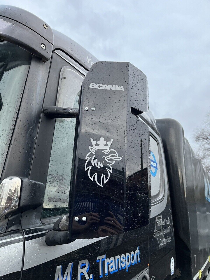 SCANIA BOLT ON TRUCK Mirror Guards! ANY Colours. Personalized. TRUCK ...