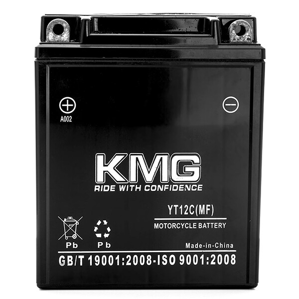 12V KMG YT12C Sealed Maintenance Free Battery Powersport Motorcycle ...